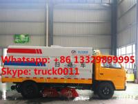 China JMC brand 4*2 LHD 108hp diesel road cleaning truck for sale, best price JMC brand small road sweeper vehicle for sale for sale