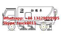 China JMC brand 4*2 LHD 108hp diesel road cleaning truck for sale, best price JMC brand small road sweeper vehicle for sale for sale
