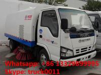China CLW5060TSLQ4 JAPAN brand ISUZU 4*2 LHD road sweeper truck for sale, best price ISUZU 120hp Euro 4 street sweeping truck for sale