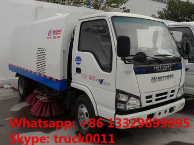 China CLW5060TSLQ4 JAPAN brand ISUZU 4*2 LHD road sweeper truck for sale, best price ISUZU 120hp Euro 4 street sweeping truck for sale