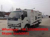 China CLW5060TSLQ4 JAPAN brand ISUZU 4*2 LHD road sweeper truck for sale, best price ISUZU 120hp Euro 4 street sweeping truck for sale