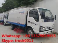 China CLW5060TSLQ4 JAPAN brand ISUZU 4*2 LHD road sweeper truck for sale, best price ISUZU 120hp Euro 4 street sweeping truck for sale