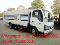 China CLW5060TSLQ4 JAPAN brand ISUZU 4*2 LHD road sweeper truck for sale, best price ISUZU 120hp Euro 4 street sweeping truck for sale