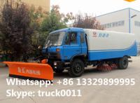 China dongfneg 4*2 RHD 170hp  high quality sweeper truck for sale, best price Dongfeng brand RHD 7tons diesel street sweeper for sale