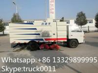 China HOWO light duty 3tons road sweeping vehicle for sale, factory direct sale best price HOWO brand street sweeper truck for sale