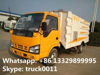 China best price ISUZU Brand vacuum road sweeping truck for sale, factory sale Japan ISUZU brand road sweeping sucking truck for sale