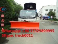 China high quality and best price JAC brand Vacuum sweeper truck with snow removal for sale, factory sale JAC Small diesel swe for sale