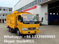 China DONGFENG furuika mini RHD 4*2 ROAD VACUUM CLEANER for sale, factory direct sale best price dongfeng road vacuum sweeper for sale