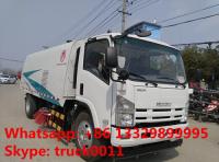 China factory direct sale Japan brand ISUZU lHD 4*2 190hp diesel road sweeper truck, best price iSUZU 190hp street sweeper for sale