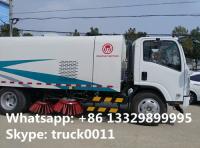 China factory direct sale Japan brand ISUZU lHD 4*2 190hp diesel road sweeper truck, best price iSUZU 190hp street sweeper for sale