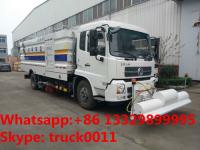 China factory direct sale Dongfeng Euro 4 Cummins 180hp diesel road sweeper truck, hot sale best price CLW brand sweeper for sale