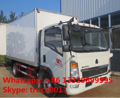 China Factory direct sale HOWO 160hp refrigerated freezing goods truck, best price SINO TRUK HOWO Light duty cold room truck for sale