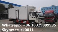 China FOTON Aoling 3tons 4*2 LHD refrigerator truck for sale, best price and high quality FOTON Aoling cold room truck for sale