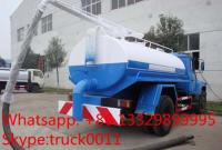 China hot sale dongfeng Euro  4  4cubic meters fecal suction truck, factory direct sale 4cubic meters vacuum suction truck, for sale
