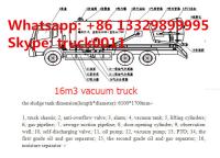 China factory sale best price dongfeng tianjin 190hp vacuum sewage suction truck, hot sale dongfeng brand sludge tank truck for sale
