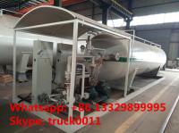 China CLW brand skid lpg gas refilling plant with 3 filling machines for sale, complete mobile skid lpg gas filling station for sale