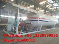 China CLW brand skid lpg gas refilling plant with 3 filling machines for sale, complete mobile skid lpg gas filling station for sale