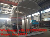 China CLW brand skid lpg gas refilling plant with 3 filling machines for sale, complete mobile skid lpg gas filling station for sale
