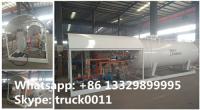 China CLW brand skid lpg gas refilling plant with 3 filling machines for sale, complete mobile skid lpg gas filling station for sale