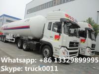 China Best price CLW Brand 24.5tons bulk lpg gas road transported tank for sale,hot sale ASME standard 58.5m3 lpg gas trailer for sale