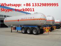 China Best price CLW Brand 24.5tons bulk lpg gas road transported tank for sale,hot sale ASME standard 58.5m3 lpg gas trailer for sale