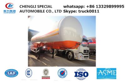China factory sale 17tons-20tons bulk road transported lpg gas storage tank, best price ASME 20tons lpg  gas tank semitrailer for sale