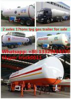 China factory sale 17tons-20tons bulk road transported lpg gas storage tank, best price ASME 20tons lpg  gas tank semitrailer for sale