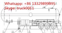 China factory sale 17tons-20tons bulk road transported lpg gas storage tank, best price ASME 20tons lpg  gas tank semitrailer for sale