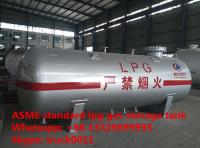 China ASME standard 10,000L surface lpg gas storage tank for sale, best price ASME stamped 5tons propane gas storage tank for sale