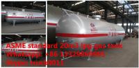 China Factory direct sale best price ASME standard 20,000L surface lpg gas storage tank, 20m3 ASME stamped propane gas tank for sale