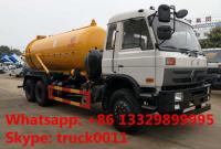 China high quality best price DONGFENG 6*4 10M3 vacuum suciotn truck for sale, dongfeng 6*4 10,000L sewage suction truck for sale