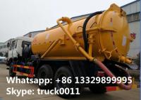 China high quality best price DONGFENG 6*4 10M3 vacuum suciotn truck for sale, dongfeng 6*4 10,000L sewage suction truck for sale