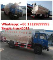 China dongfeng 190hp diesel 20m3 livestock and poultry feed truck for sale, best price 10tons feed transported truck for sale