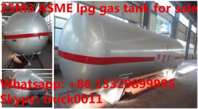 China 25,000L ASME standard propane gas storage tank for sale, factory sale best price ASME stamped 25m3 lpg gas storage tank for sale
