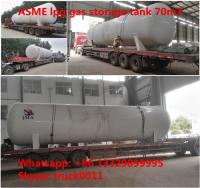 China 2021s new ASME 70m3 surface lpg gas storage tank for sale, factory sale best price high quality ASME propane gas tank for sale