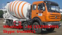 China North Benz 340hp 10m3 concrete mixer truck for sale, high quality and best price Beiben 10m3 truck mounted mixer drum for sale