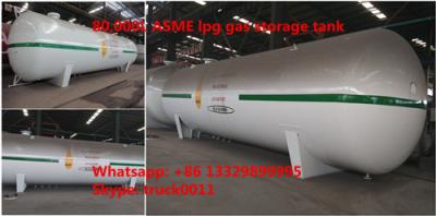 China best price ASME standard 80,000Liters lpg gas storage tank for sale, factory direct sale ASME propane gas storage tank for sale