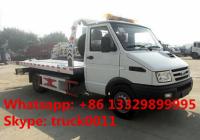 China 2020s  4*2 LHD 3tons wrecker tow truck for sale, factory sale best price  brand diesel  flatbed towing truck for sale
