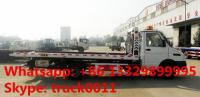 China 2020s  4*2 LHD 3tons wrecker tow truck for sale, factory sale best price  brand diesel  flatbed towing truck for sale