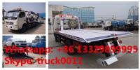 China CLW5080TQZ4 dongfeng 120hp 3tons road wrecker truck for sale, factory sale best price dongfeng flatbed towing vehicle for sale