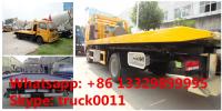 China CLW5080TQZ4 dongfeng 120hp 3tons road wrecker truck for sale, factory sale best price dongfeng flatbed towing vehicle for sale