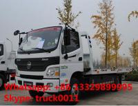 China BEST PRICE FOTON AUMARK road recovery truck tow truck for sale, factory direct sale FOTON 4*2 LHD Flatbed towing truck for sale