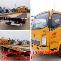 China China wrecker vehicle plarform road wrecker 4ton Sino wrecker truck, car towing service truck vehicle recovery wrecker for sale
