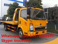 China China wrecker vehicle plarform road wrecker 4ton Sino wrecker truck, car towing service truck vehicle recovery wrecker for sale
