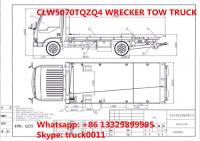 China JMC brand 4*2 LHD flatbed wrecker tow truck for sale,factory sale best price JMC road recovery rescue towing truck for sale
