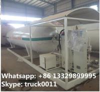 China China 5tons mobile skid lpg gas plant for sale, 2500gallons skid-mounted propane gas refilling station for gas canister for sale