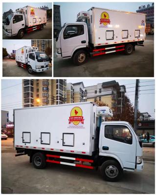 China 6-Wheeled Day-old Baby Chick Transported Truck smaller diesel engine poultry chicks van vehicle for sale for sale