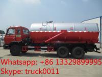 China China brand Faw 6*4 18cbm vacuum trucks for sale, factory sale best price 14-18cbm FAW LHD sewage suction truck for sale