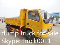 China China dongfeng 4*2 LHD 95hp 3-5tons dump truck for sale, hot sale best price dongfeng diesel 4tons pickup dump truck for sale