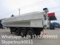 China hot sale 40m3-50m3 farm-oriented feed transported semitrailer, best price livestock animal feed pellet body semitrailer for sale